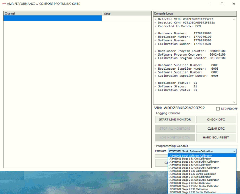 COMPORT PRO TUNING SUITE | AMR PERFORMANCE